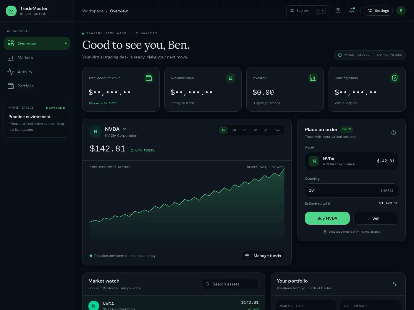 TradeMaster Simulator