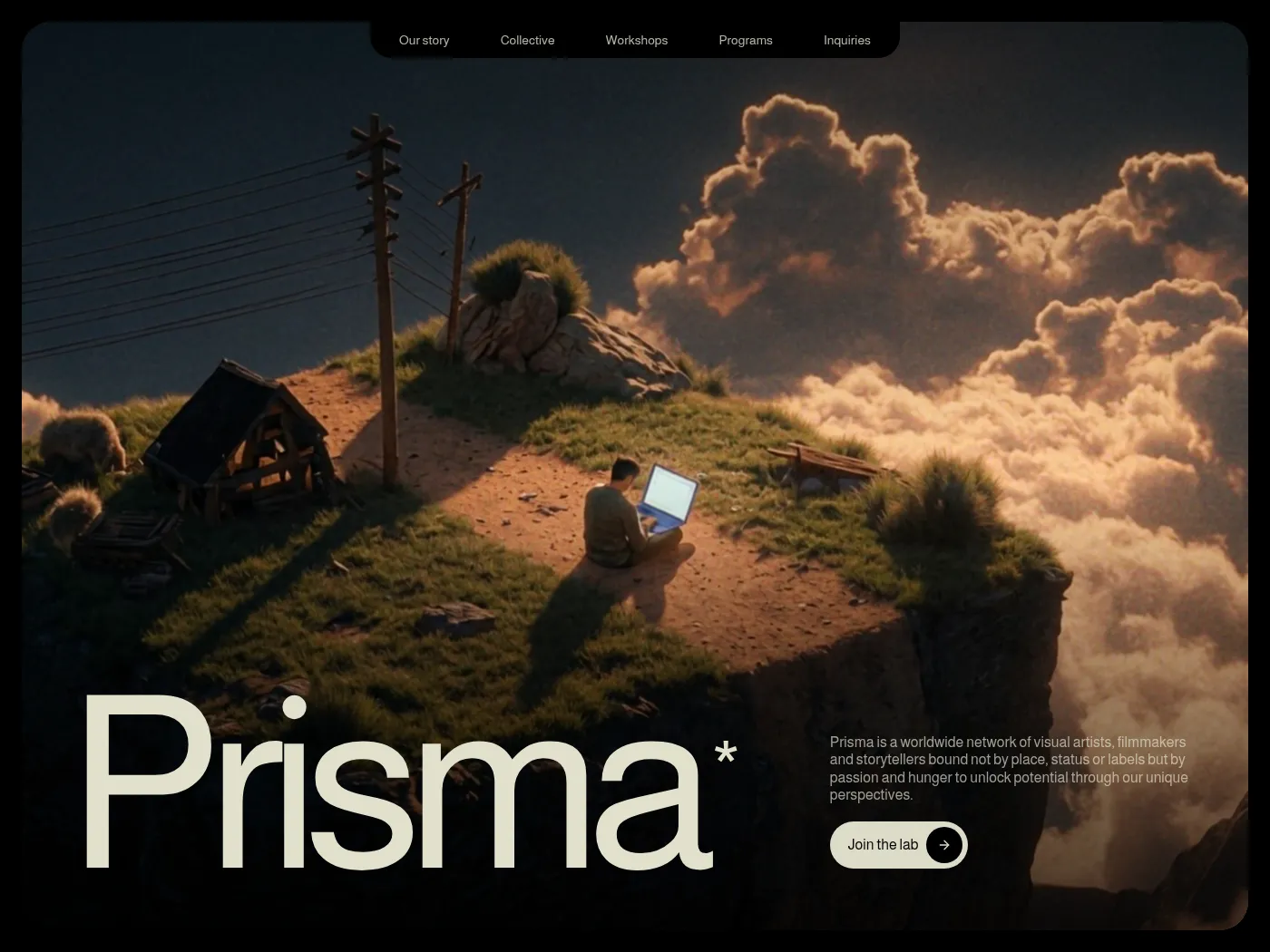 Prisma Studio Landing