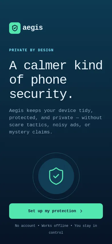 Aegis AI Mobile Security