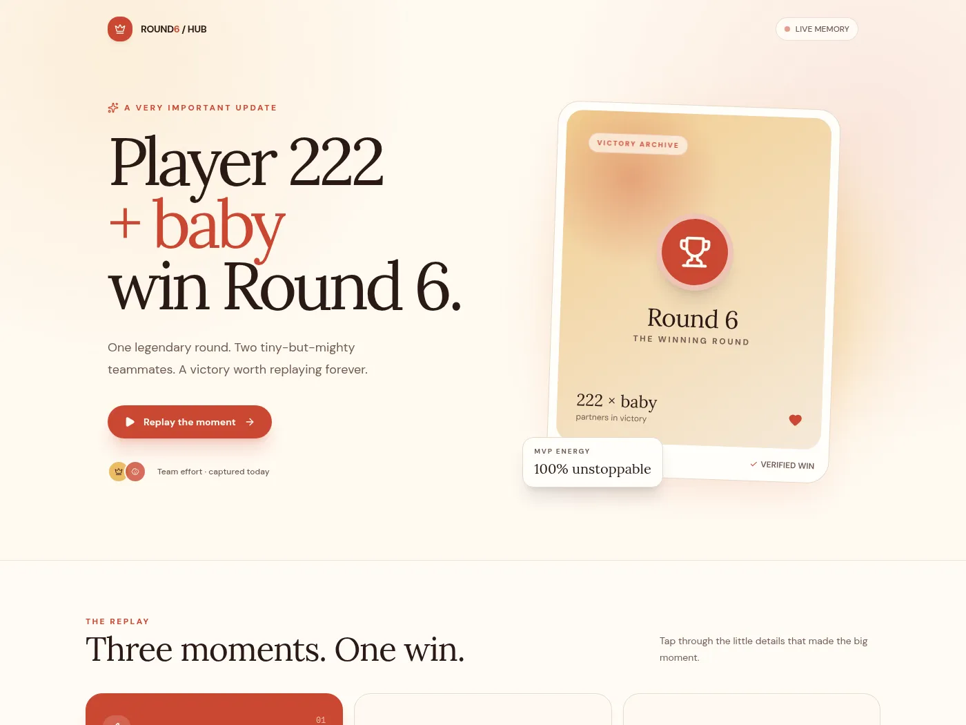Round6 Victory Hub