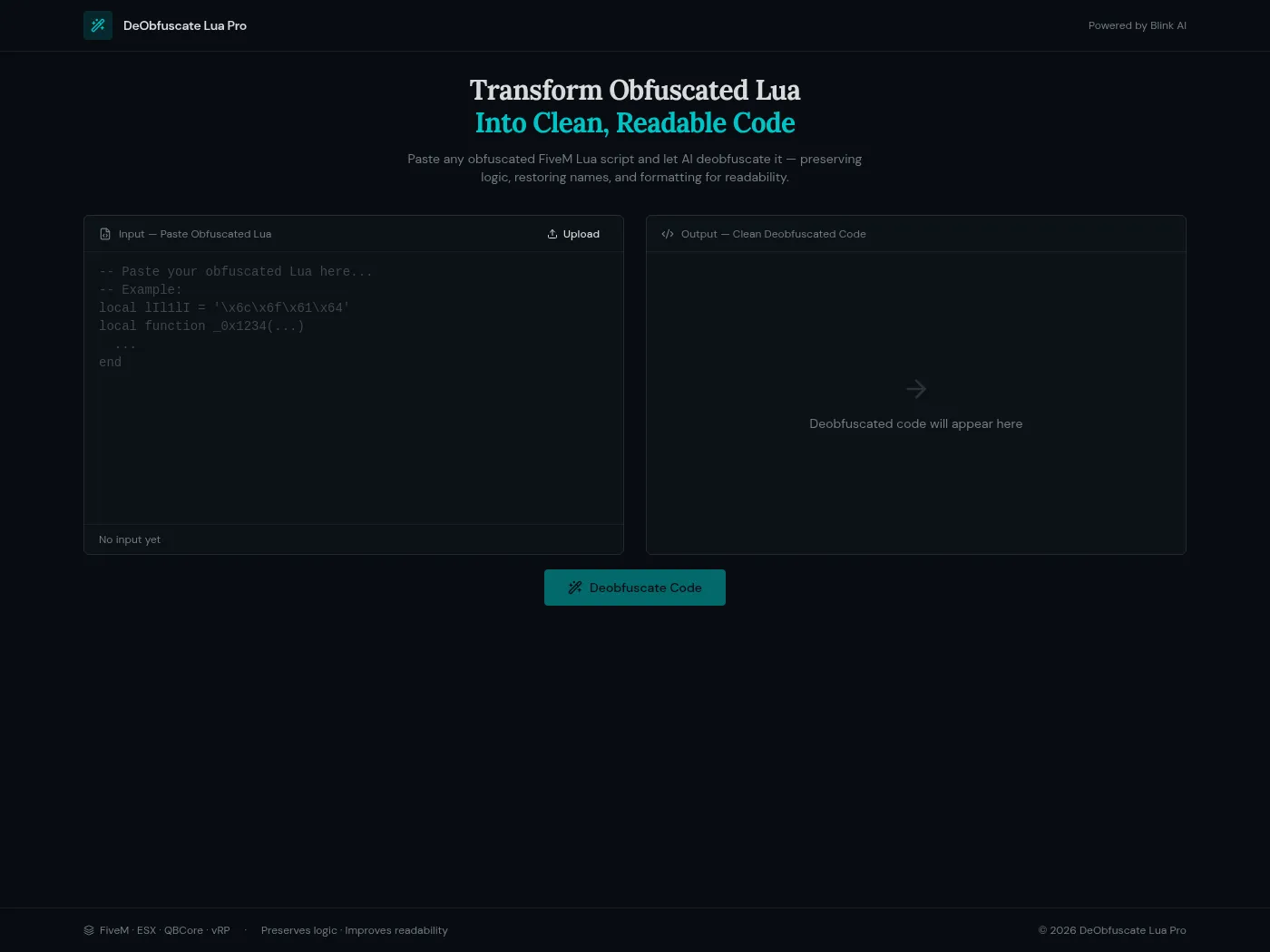 DeObfuscate Lua Pro