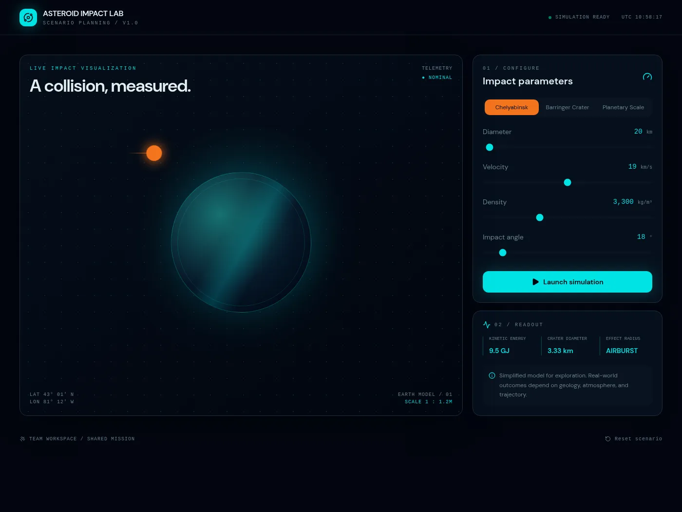 Asteroid Impact Lab