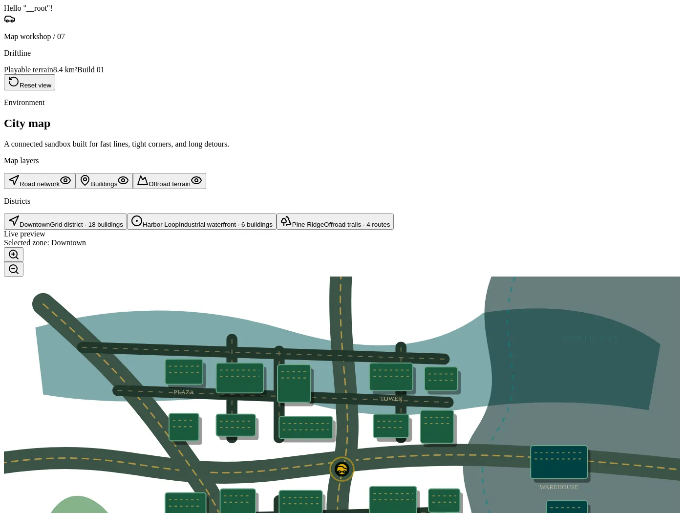 Car Game City Map
