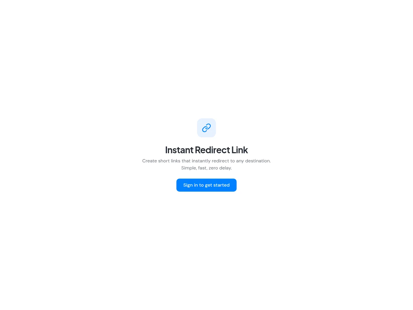 Instant Redirect Link