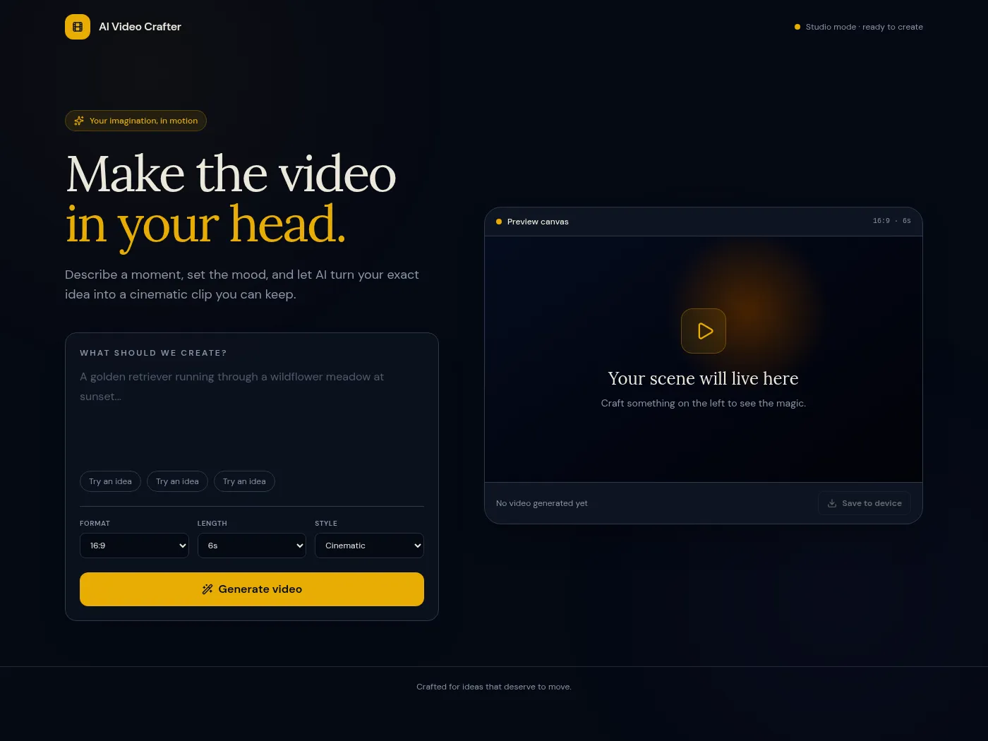 AI Video Crafter