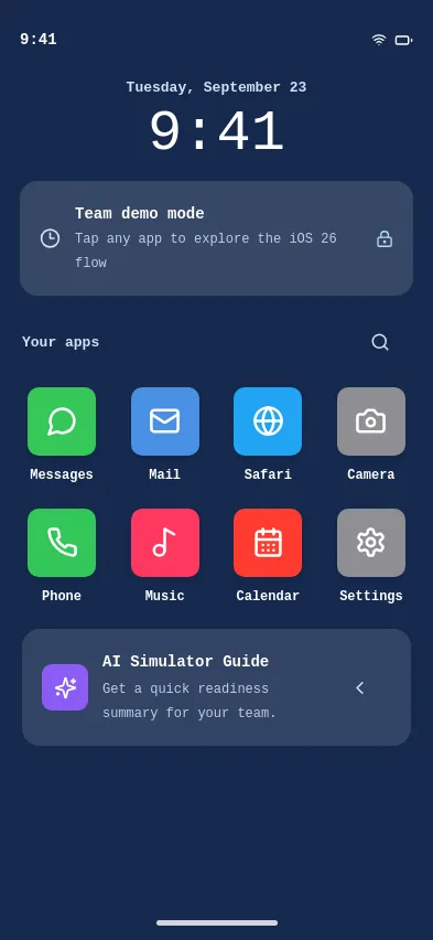 iOS 26 Simulator