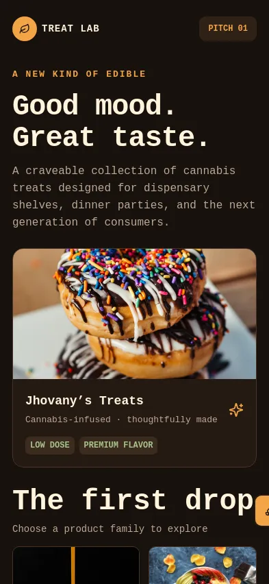 Weed Treats Pitch App