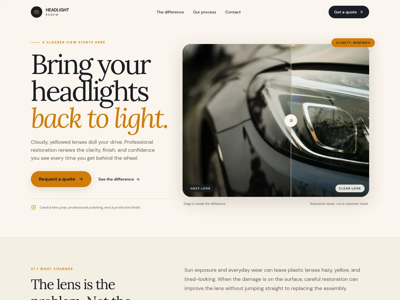Headlight Renew Website