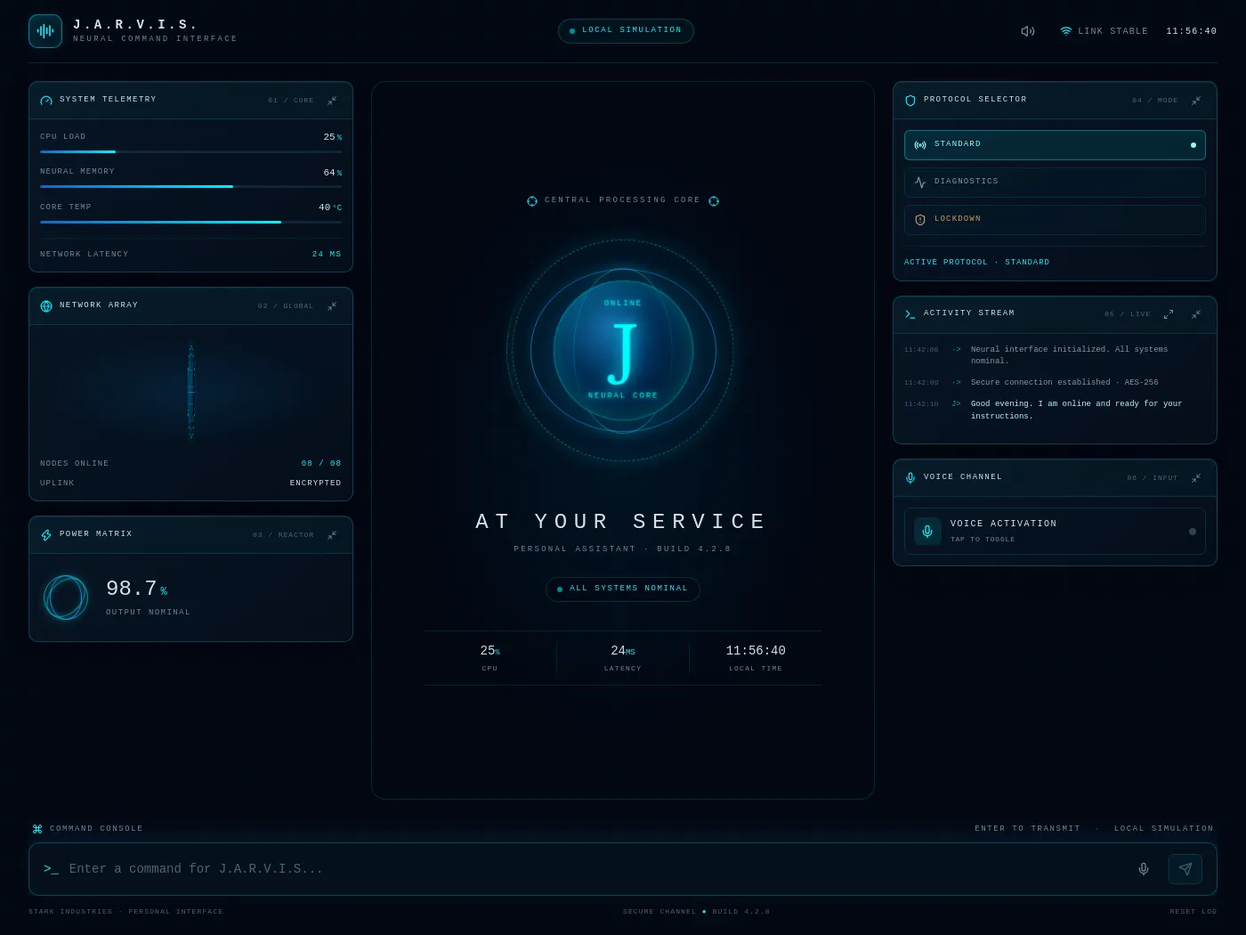 JARVIS AI Dashboard