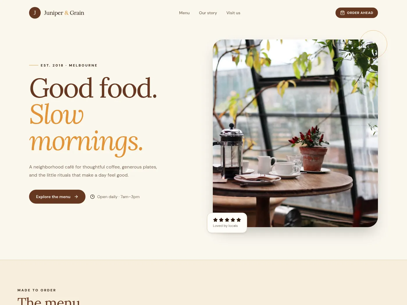 Café Menu Maker