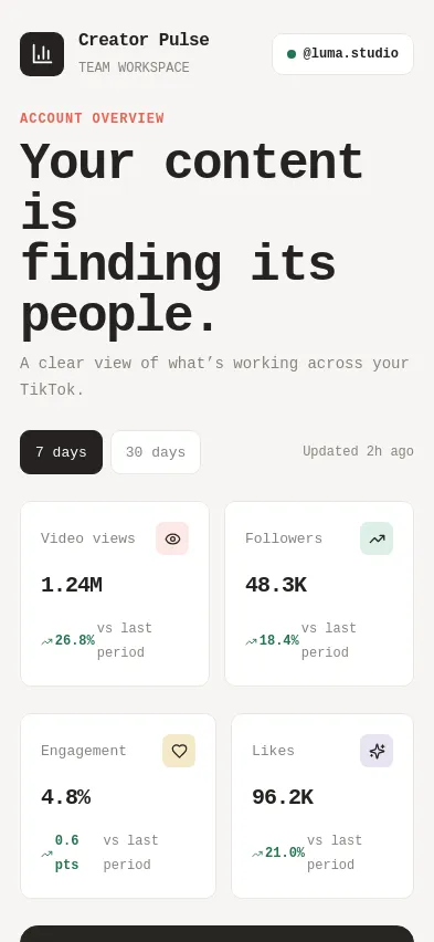 TikTok Insights Mobile