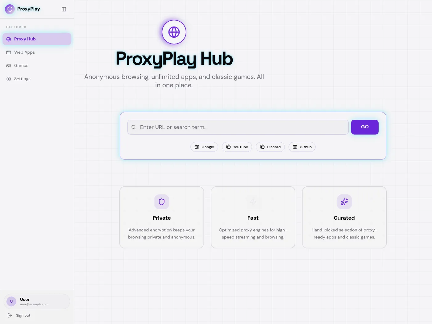 ProxyPlay Hub
