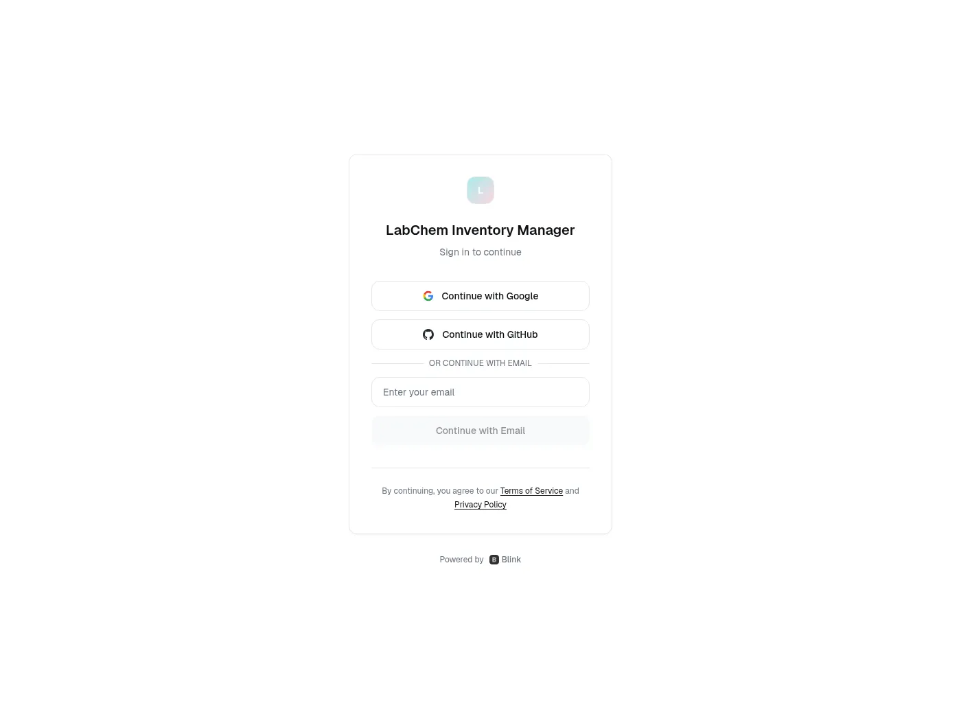 LabChem Inventory Manager