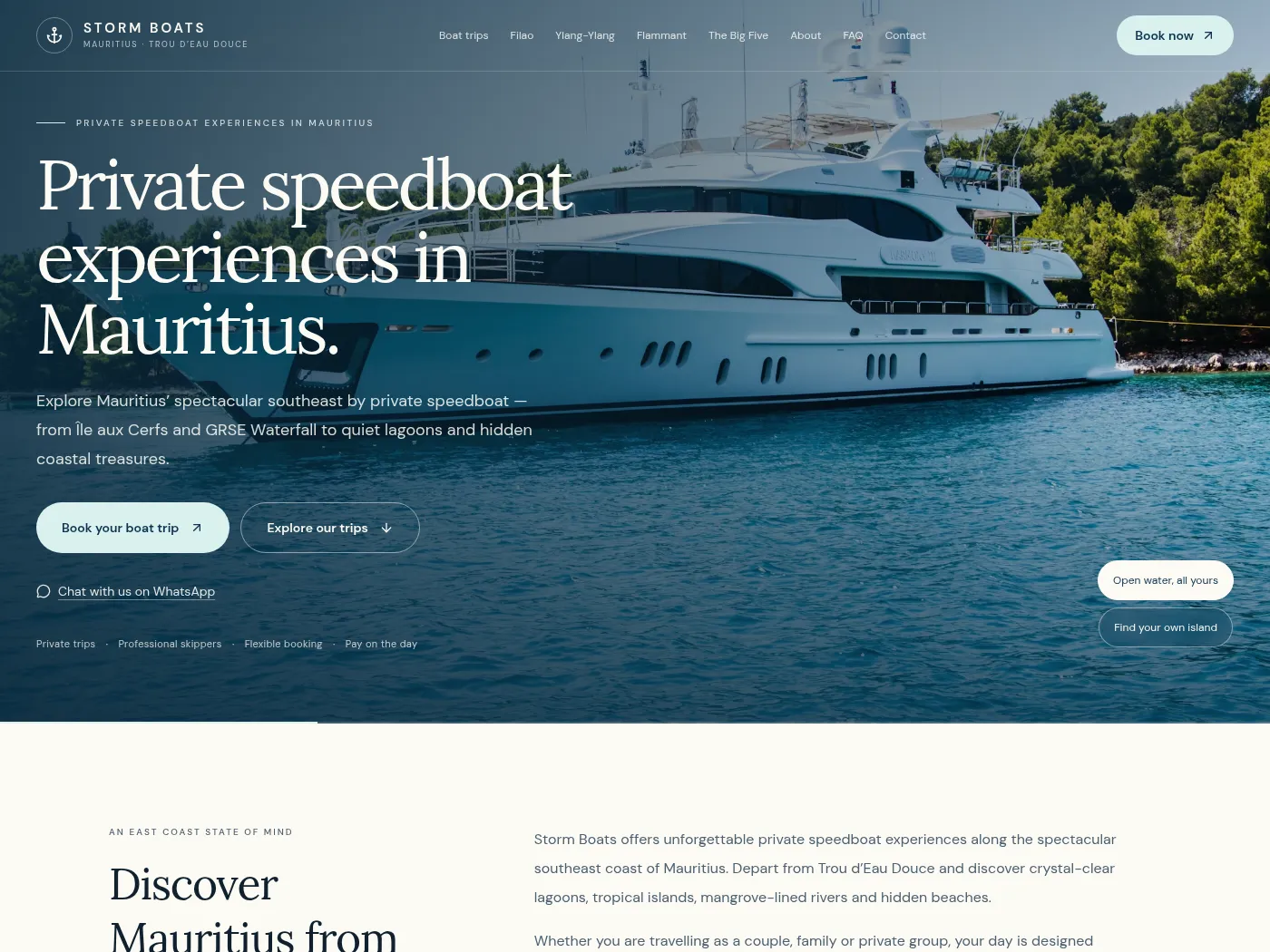 Storm Boats Mauritius Site