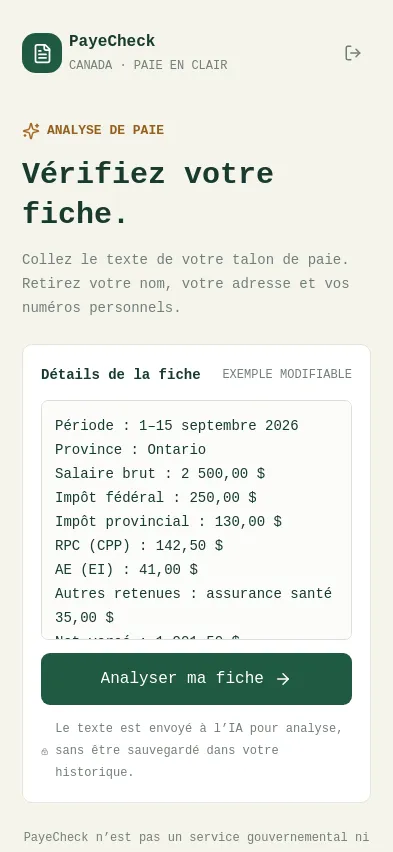 PayeCheck Canada