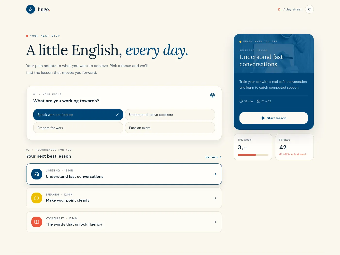 English Learning Planner