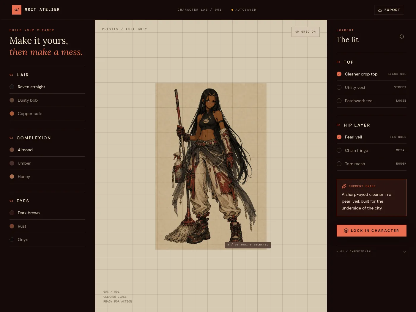 Gachiakuta Character Creator