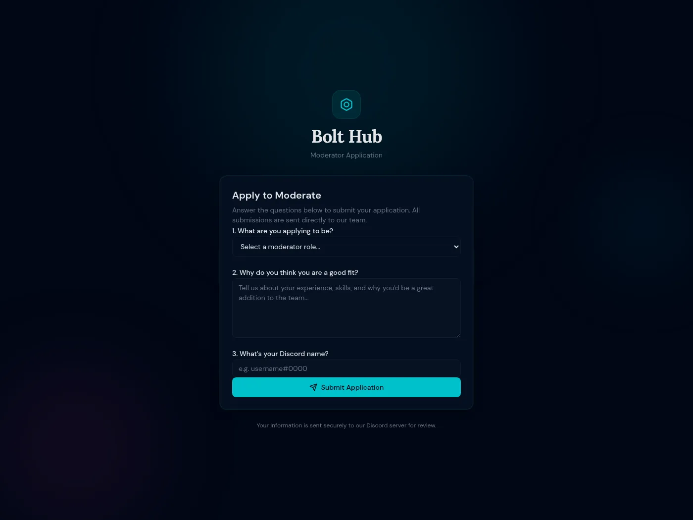 Bolt Hub Mod Portal