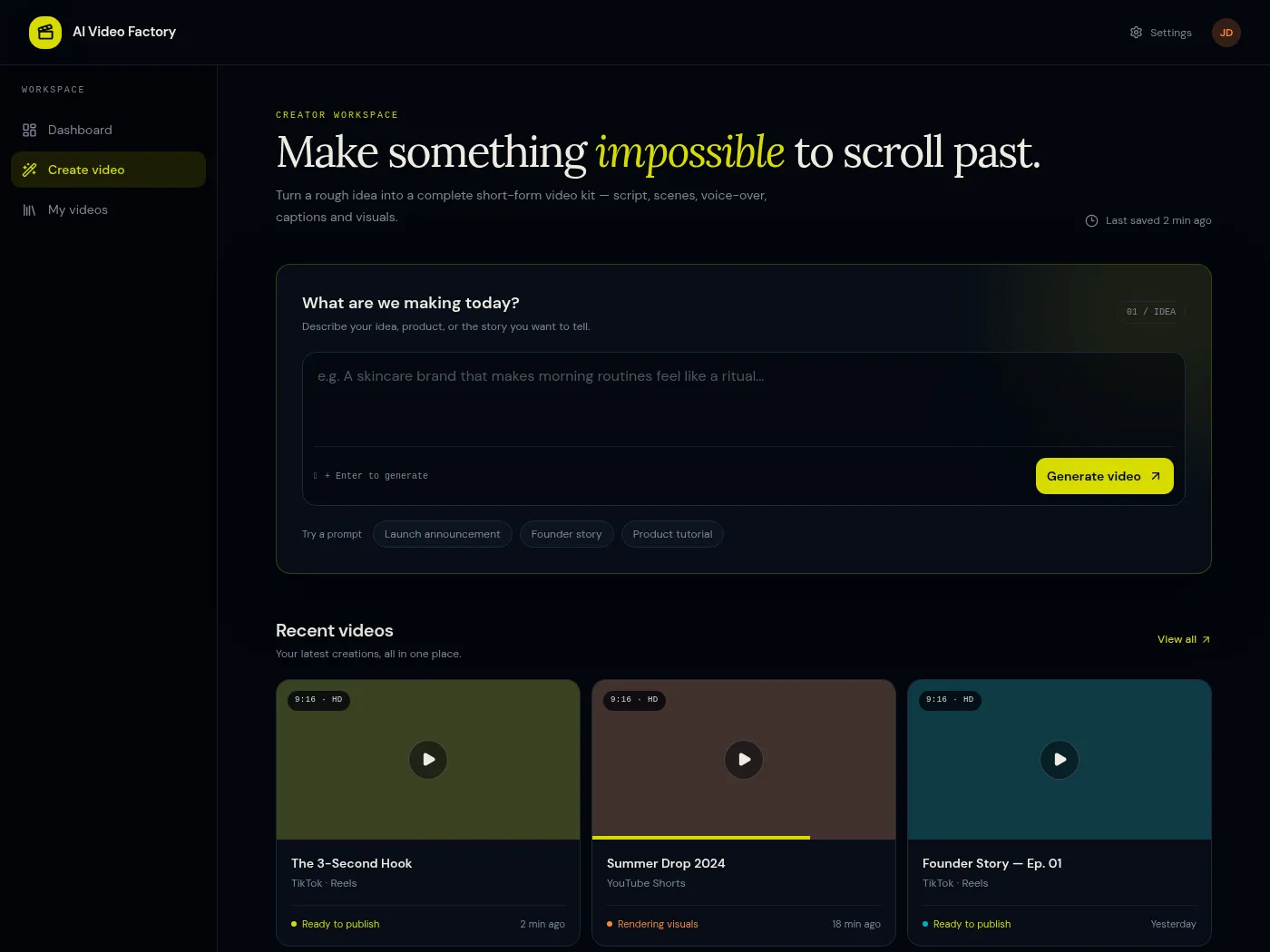 AI Video Factory