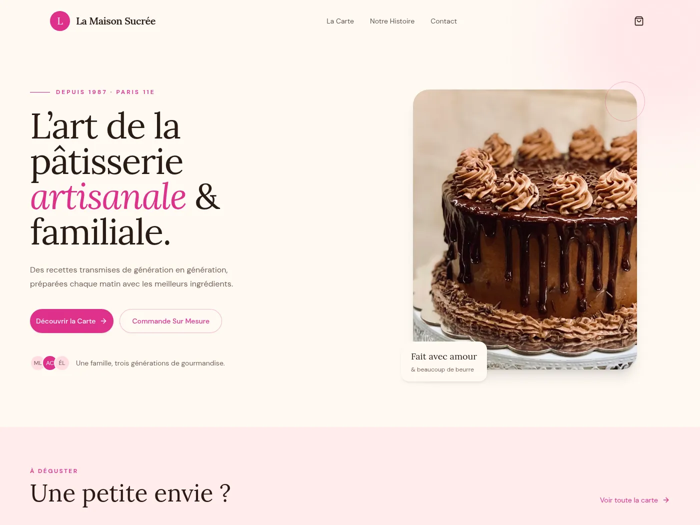 Pâtisserie Web Elegance