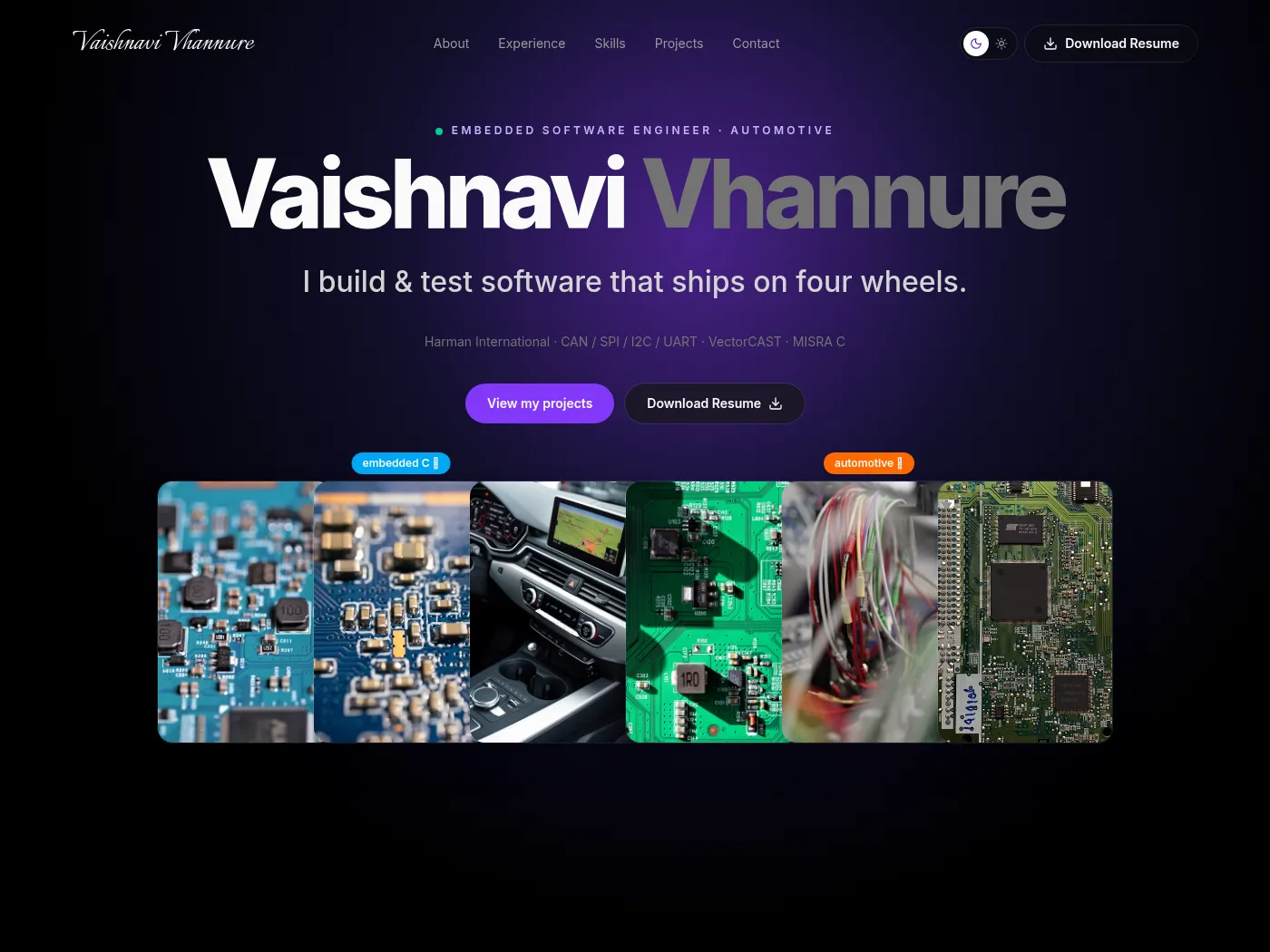 Alex Chen Portfolio Site