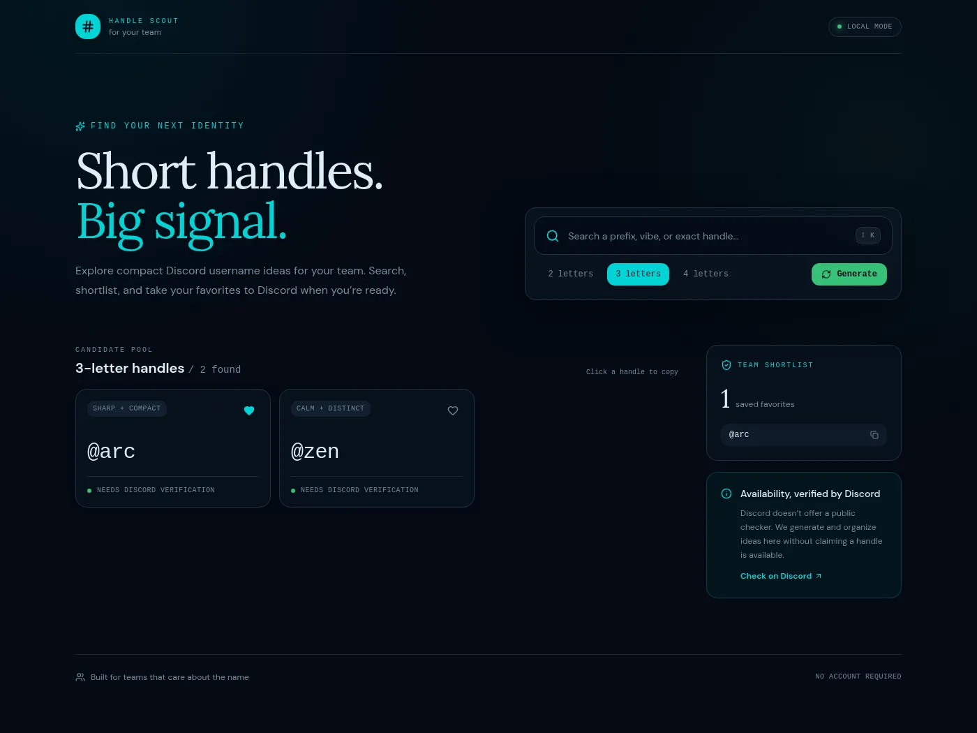 Discord Handle Checker