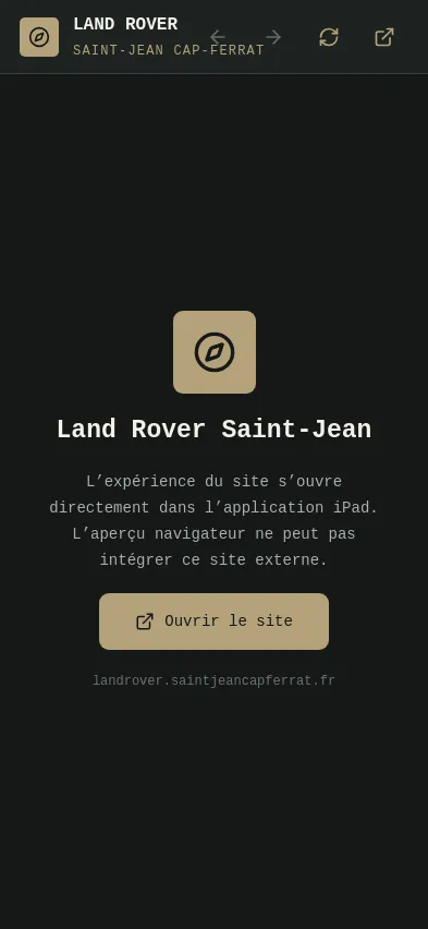 iPad WebView Launcher