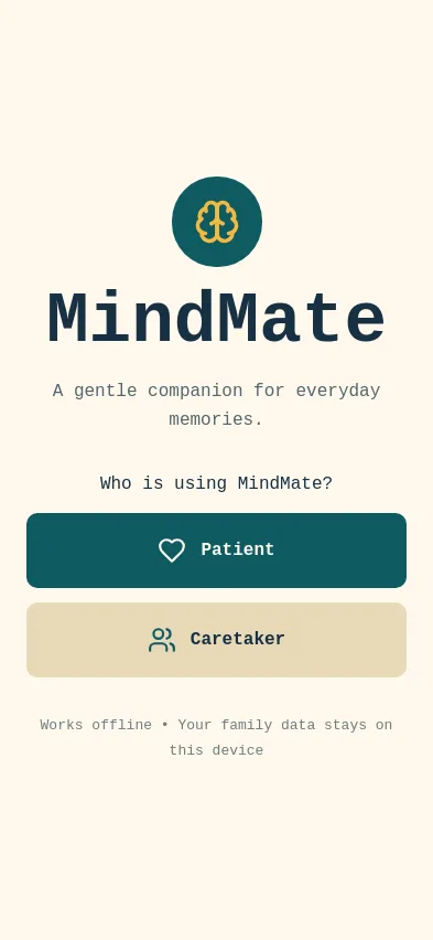 MindMate Dementia App
