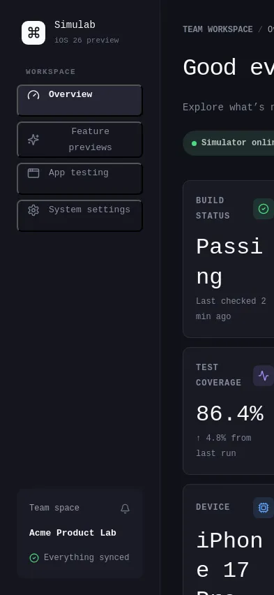 iOS 26 Interactive Simulator