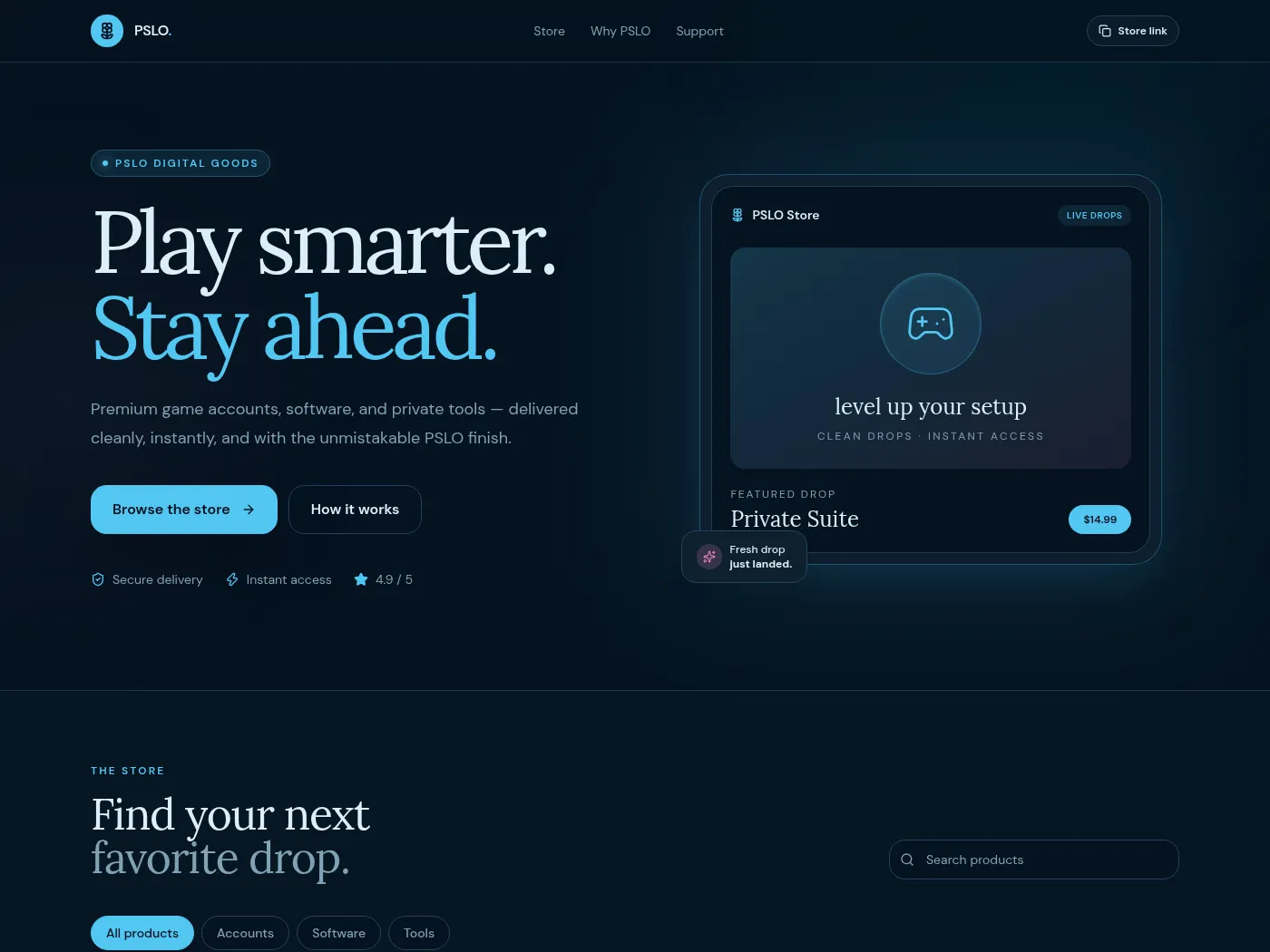 Blossom Blue PSLO Theme