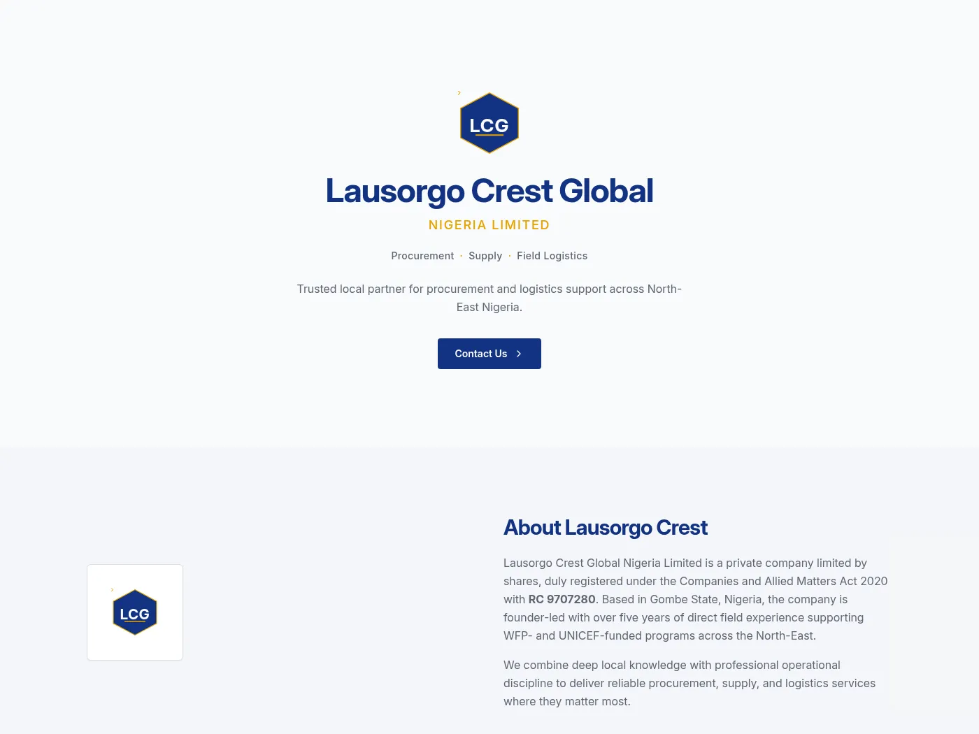 Lausorgo Crest Website