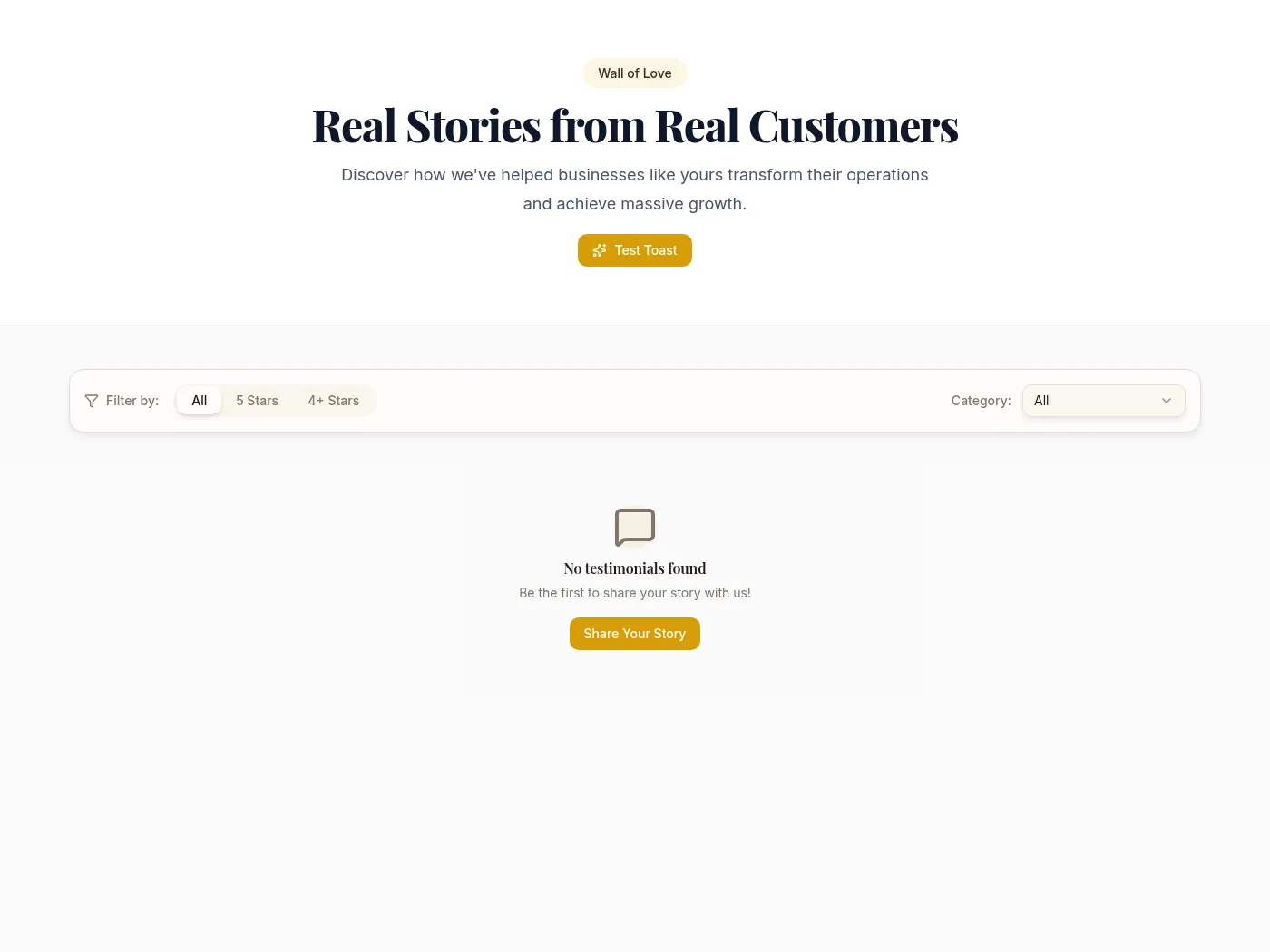 Testimonial Magic Wall
