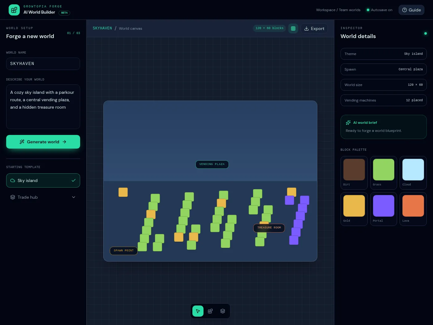 Growtopia AI World Builder