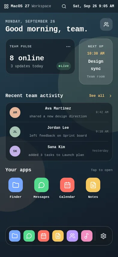 MacOS 27 Mobile Sim