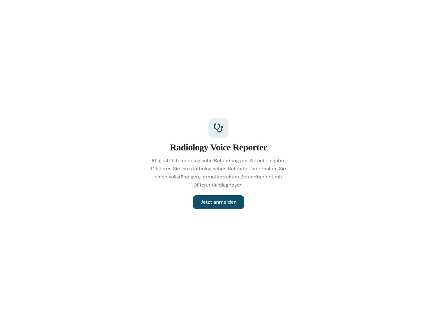 Radiology Voice Reporter