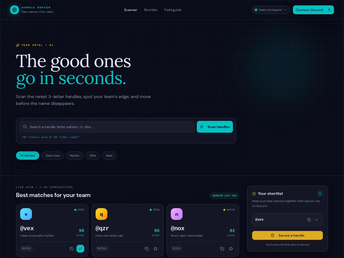 Discord Handle Hunter