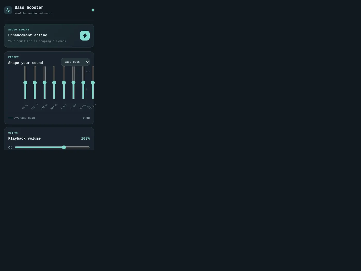 YouTube Bass Booster