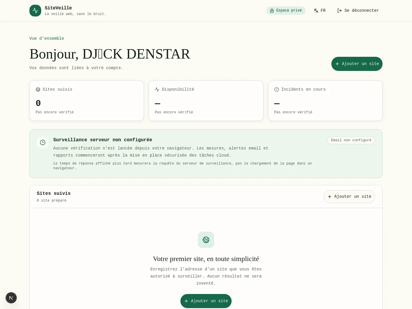 SiteVeille Monitor