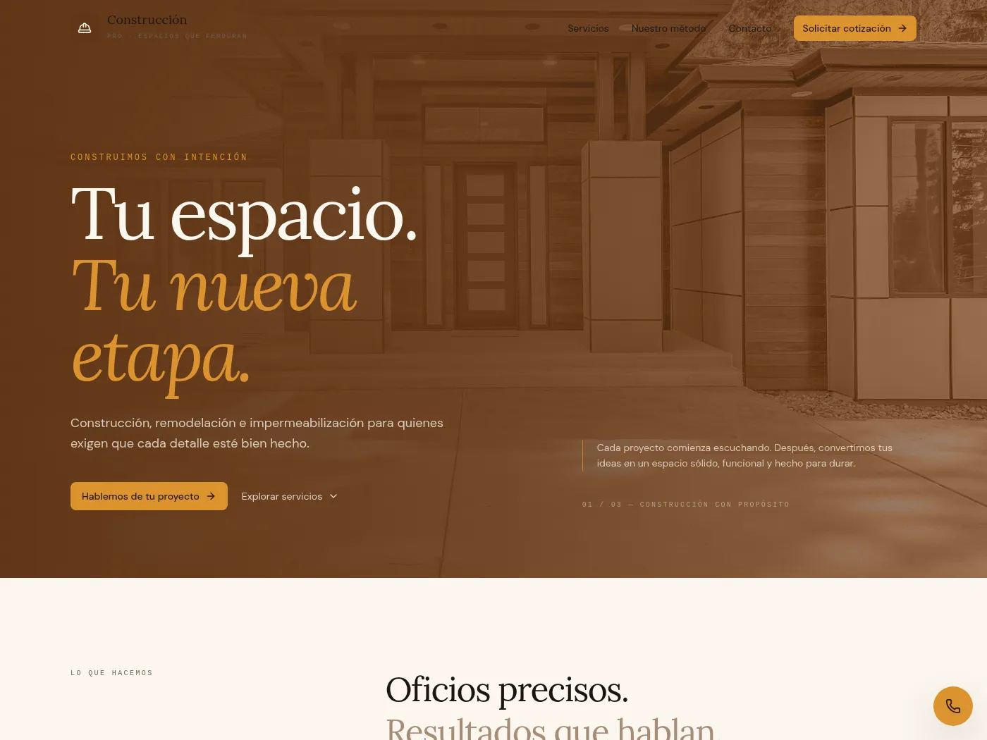 Construcción Pro Site