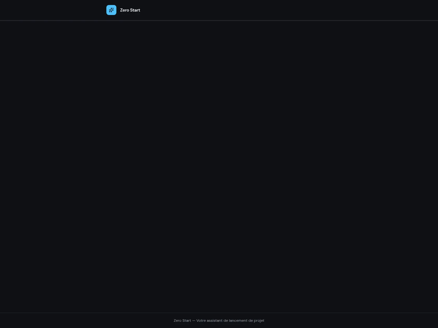 Zero Start App