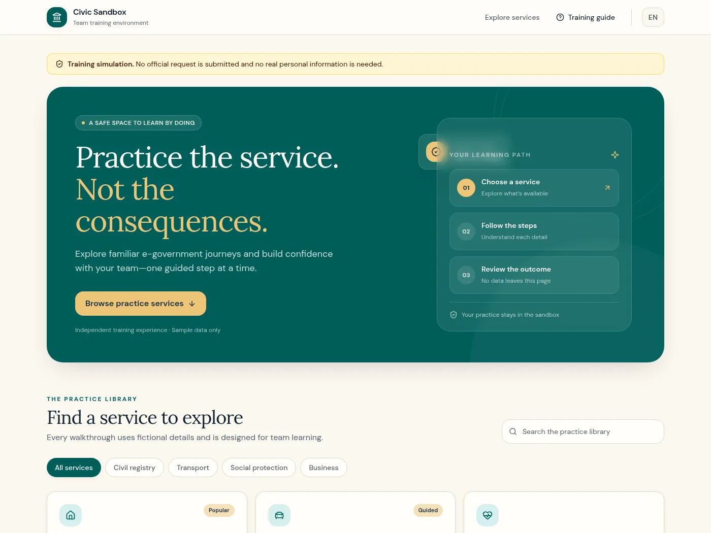 E-Gov Platform Simulator