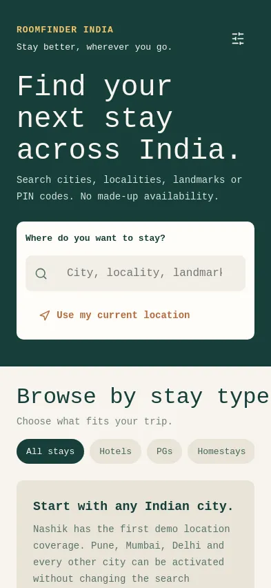 RoomFinder India