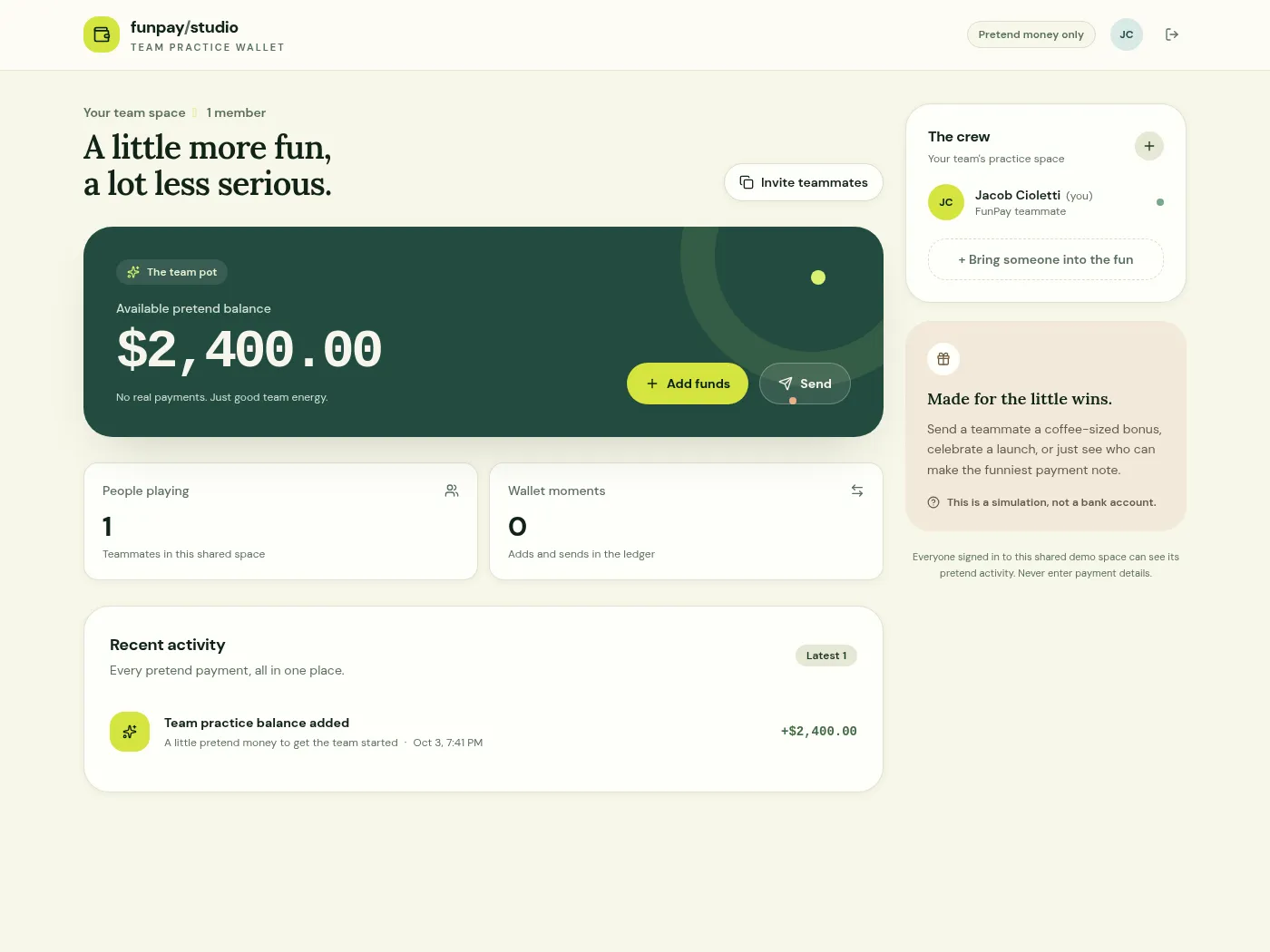 FunPay Virtual Wallet