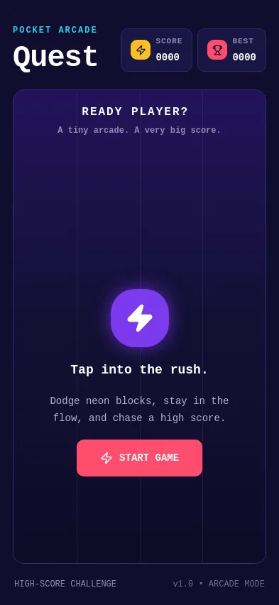 Pocket Arcade Quest