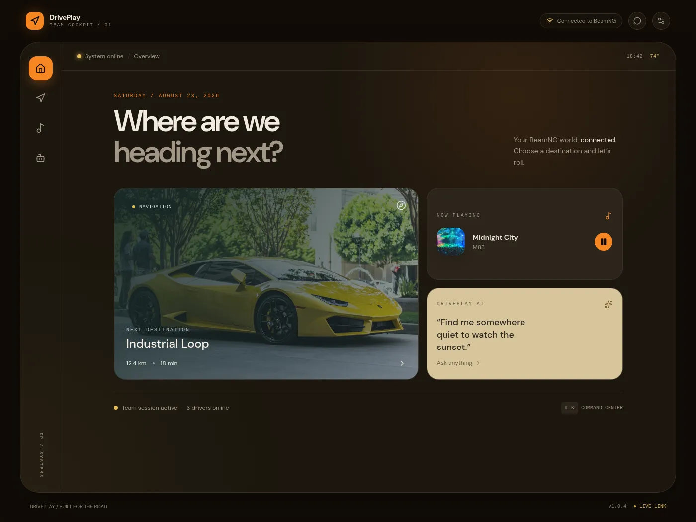 DrivePlay Dashboard