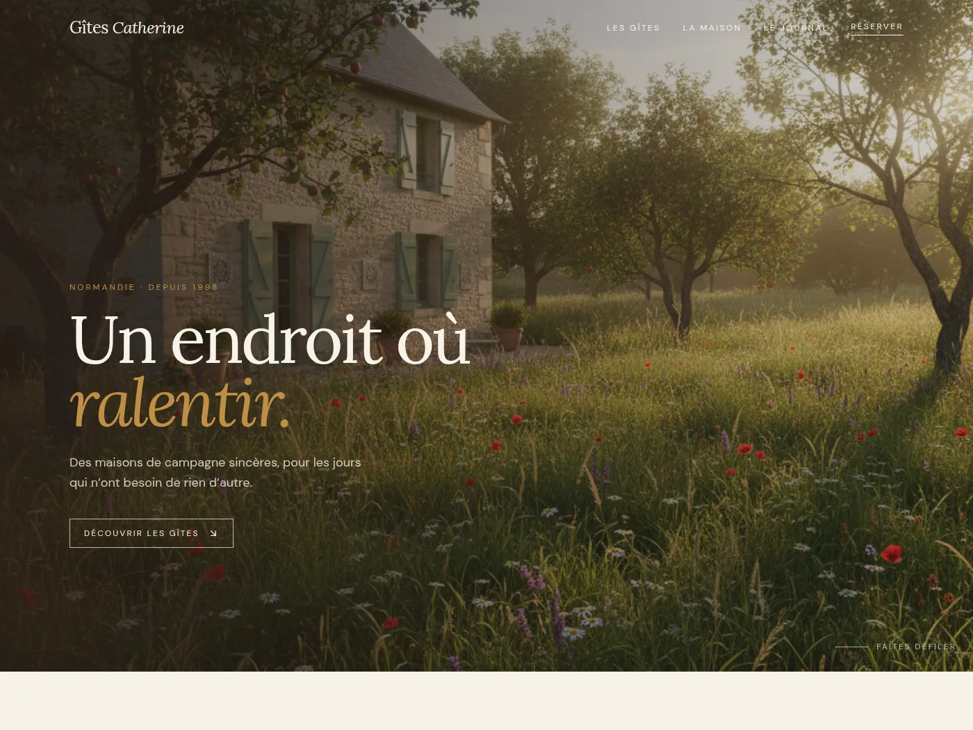 Gîtes Catherine Web Portal