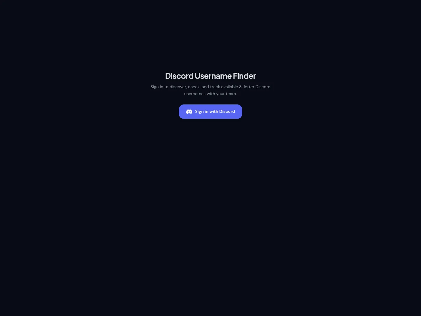 Discord Name Scout