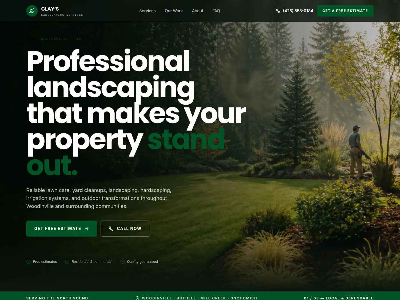 Clay's Landscaping Web