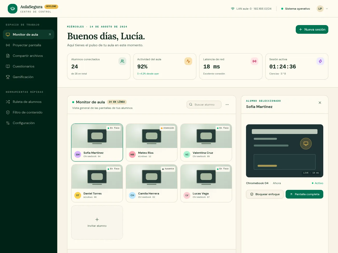 AulaSegura Offline Suite