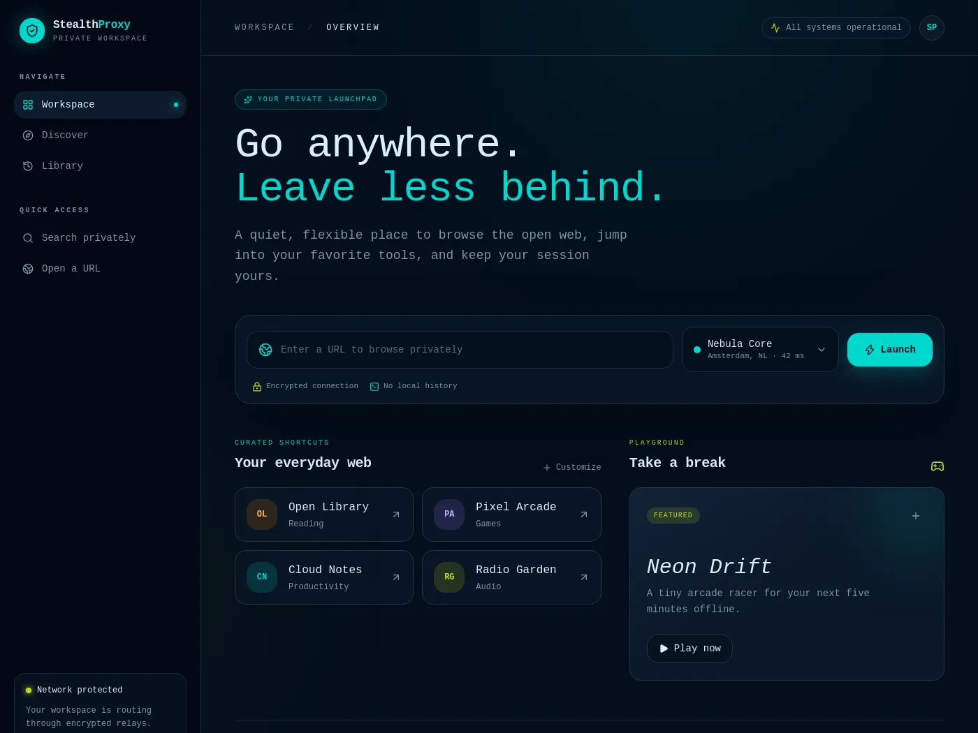 StealthProxy Portal